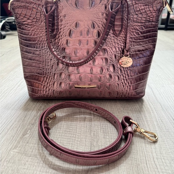 Brahmin | Bags | Brahmin Bag In Metallic Pink | Poshmark